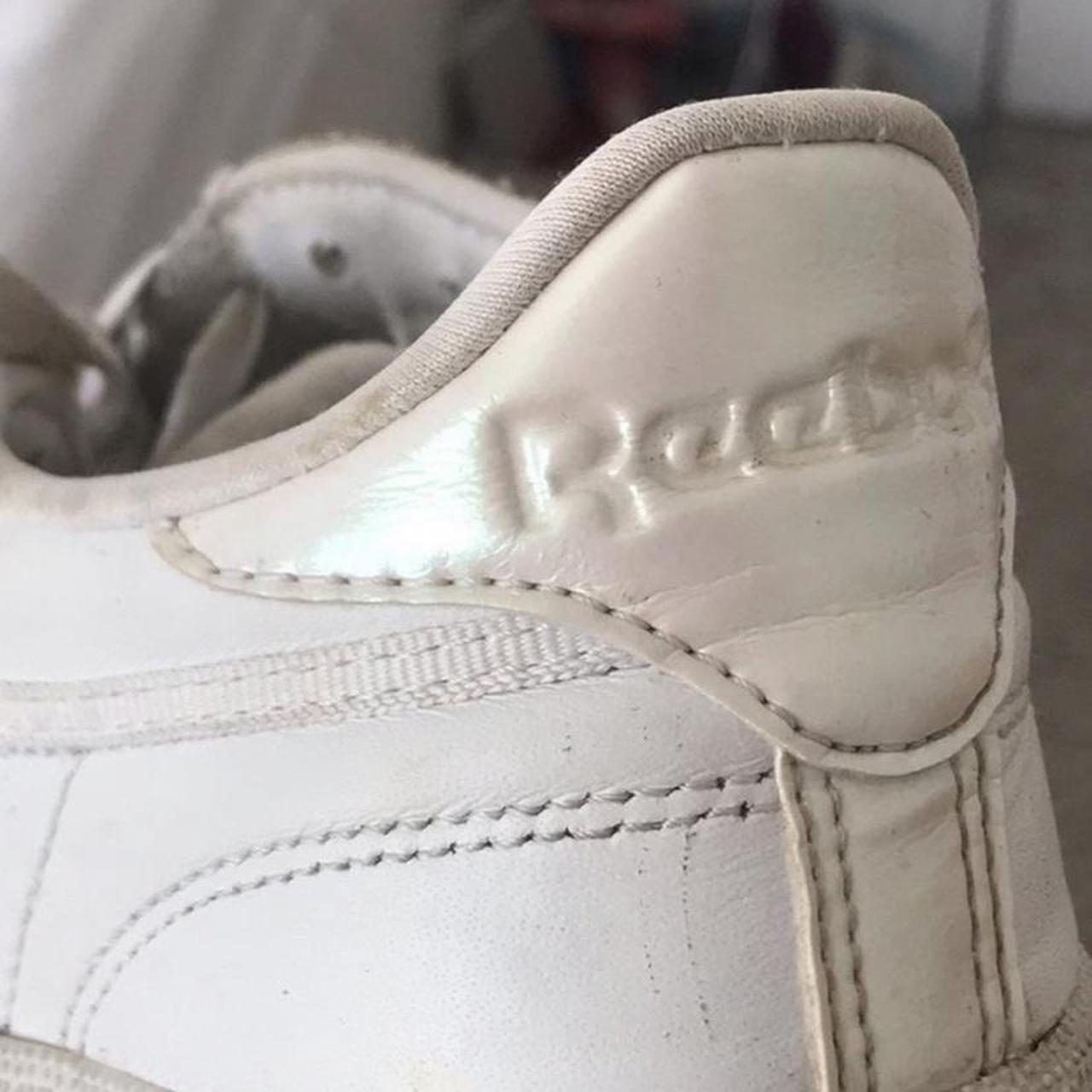 White Reebok trainers Condition: 8/10 Size:... - Depop