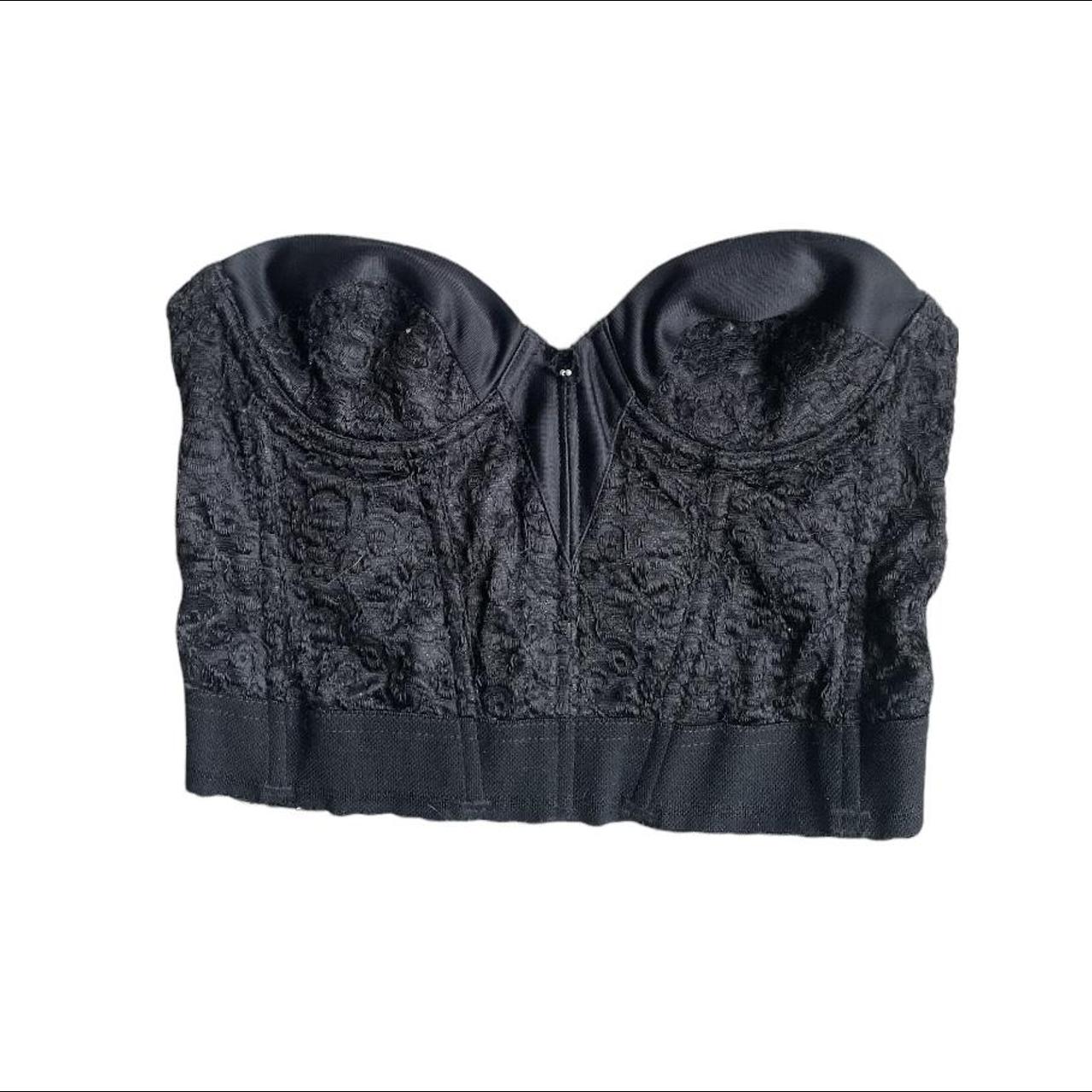 perfect basic black corset 🐈‍⬛ labeled size 34B and is... - Depop