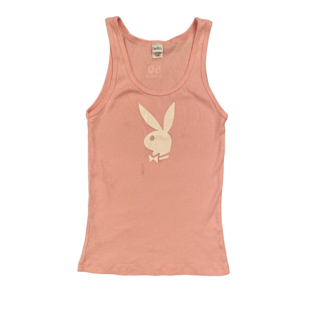 pink playboy playmate tank *･゜ﾟ･*:｡.:*･' ☆ - size L... - Depop
