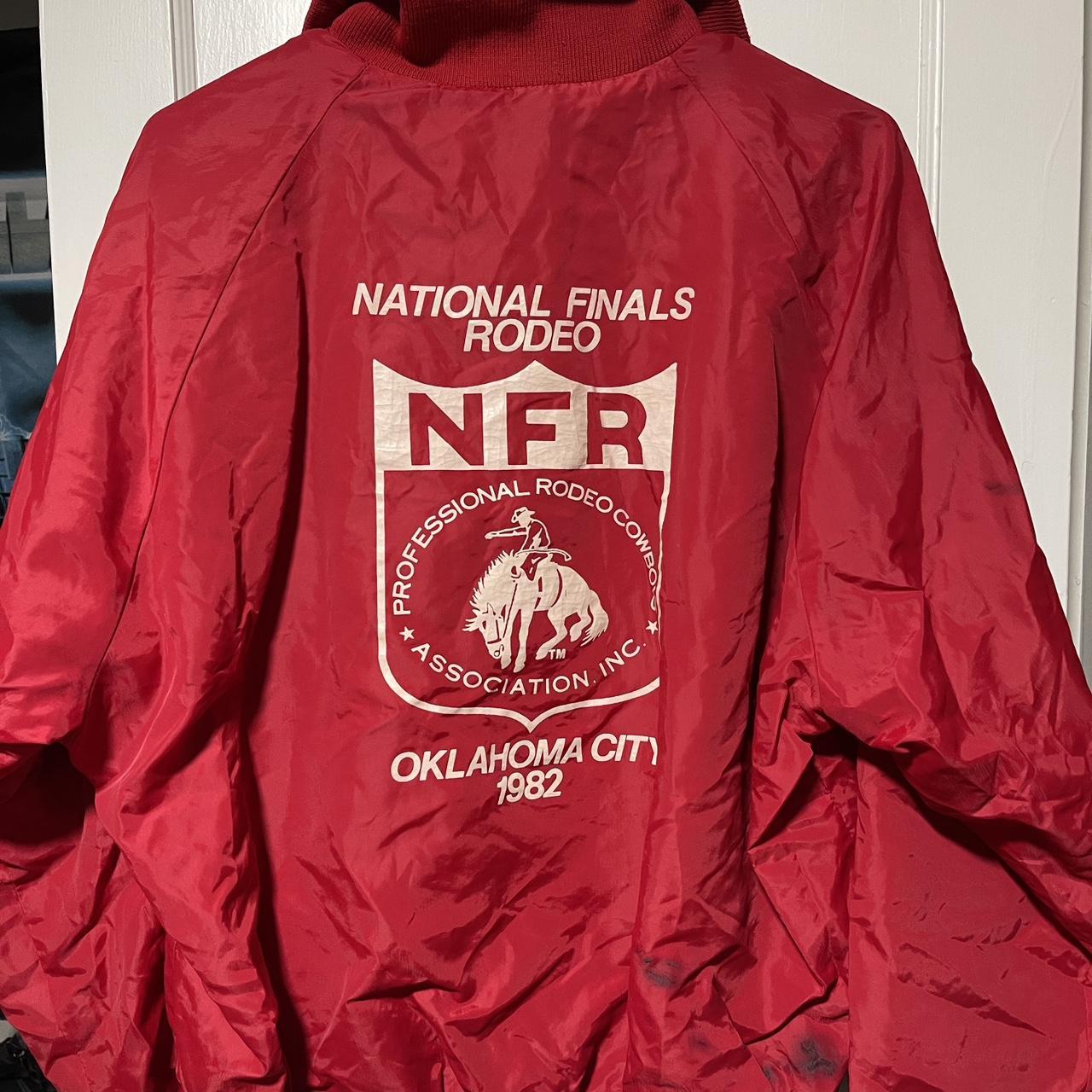 Vintage 1982 NFR Rodeo Jacket Has some stains that... - Depop