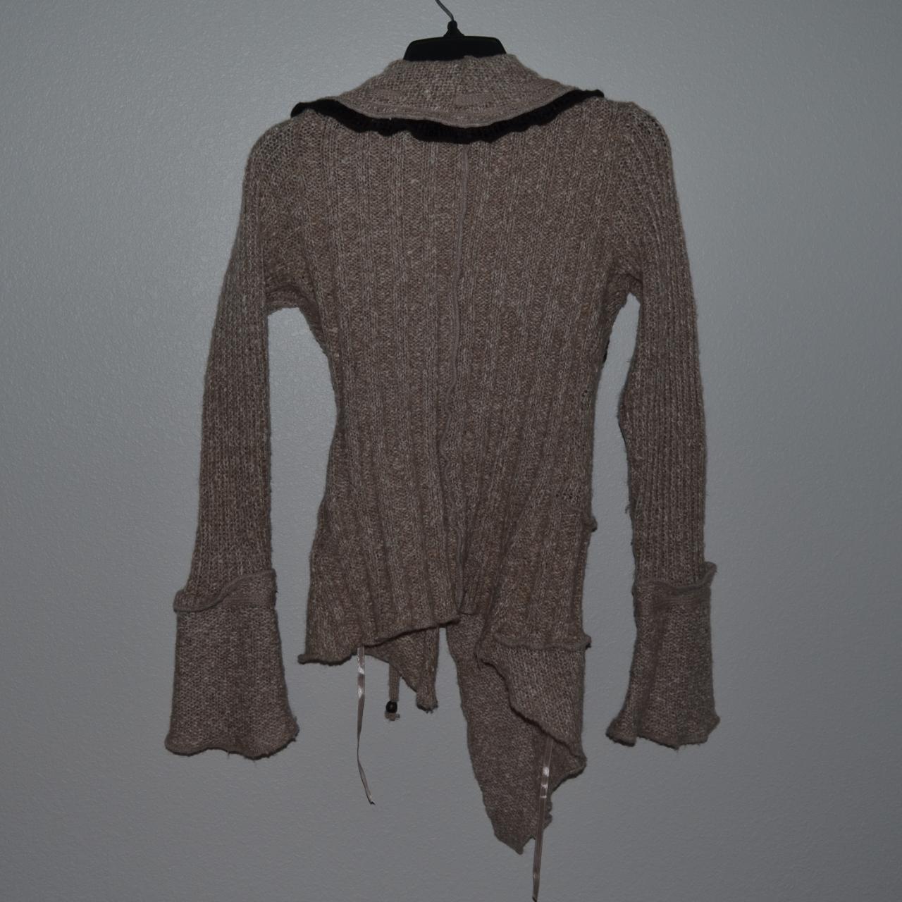 vintage cream brown grifflin paris mohair blend... | Depop