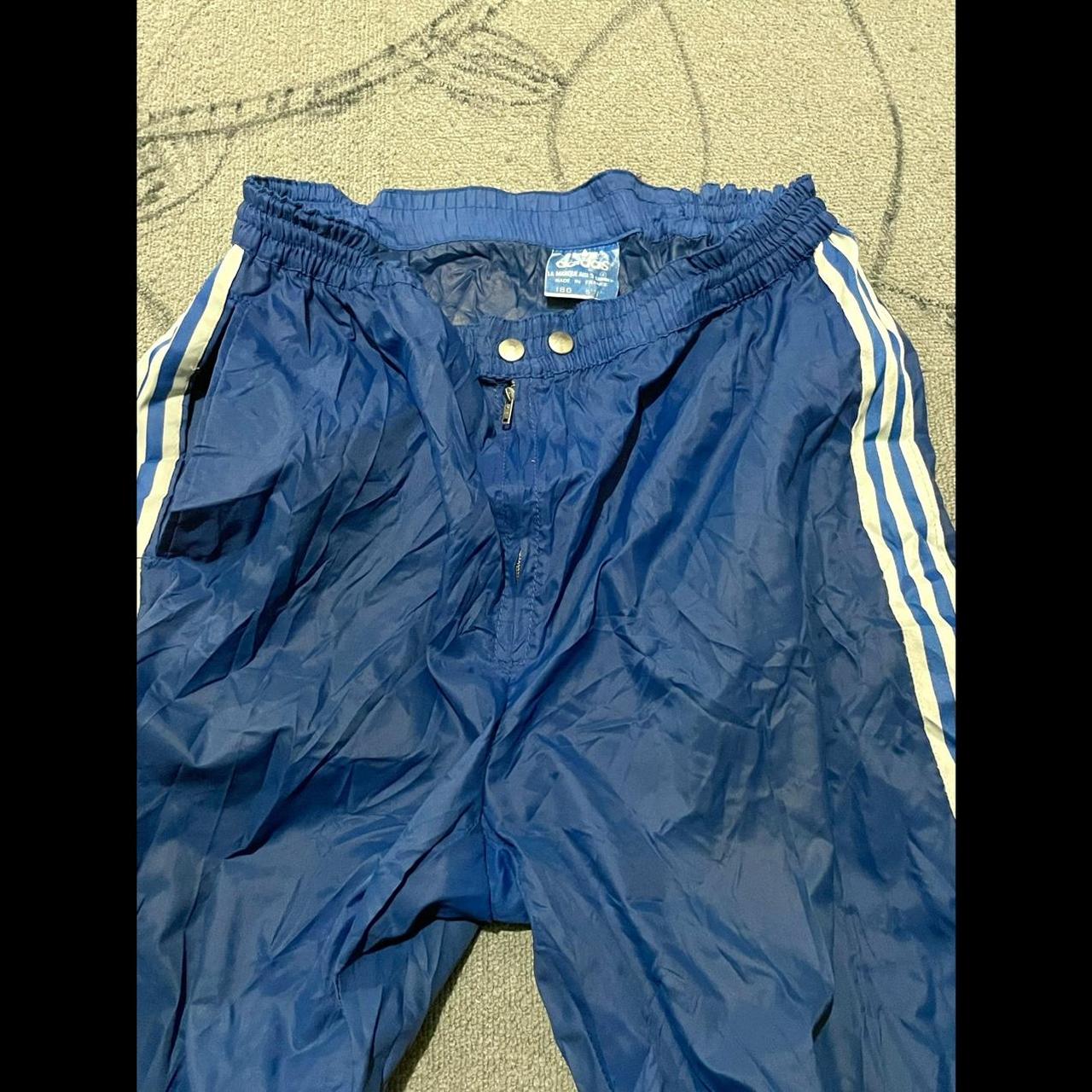 1970s made in france adidas track-pants men's M out... - Depop