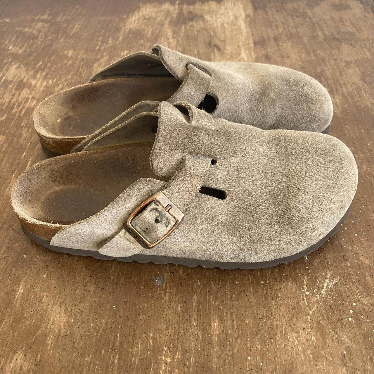 birkenstock boston clogs 🦆 selling my beautiful lil... - Depop