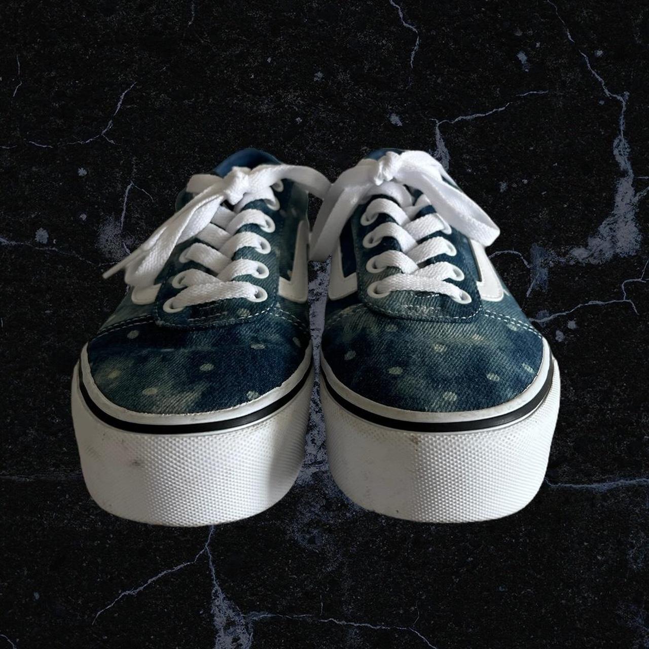 Vans Ward Platform Moonlight Blue ~ worn once ~... - Depop