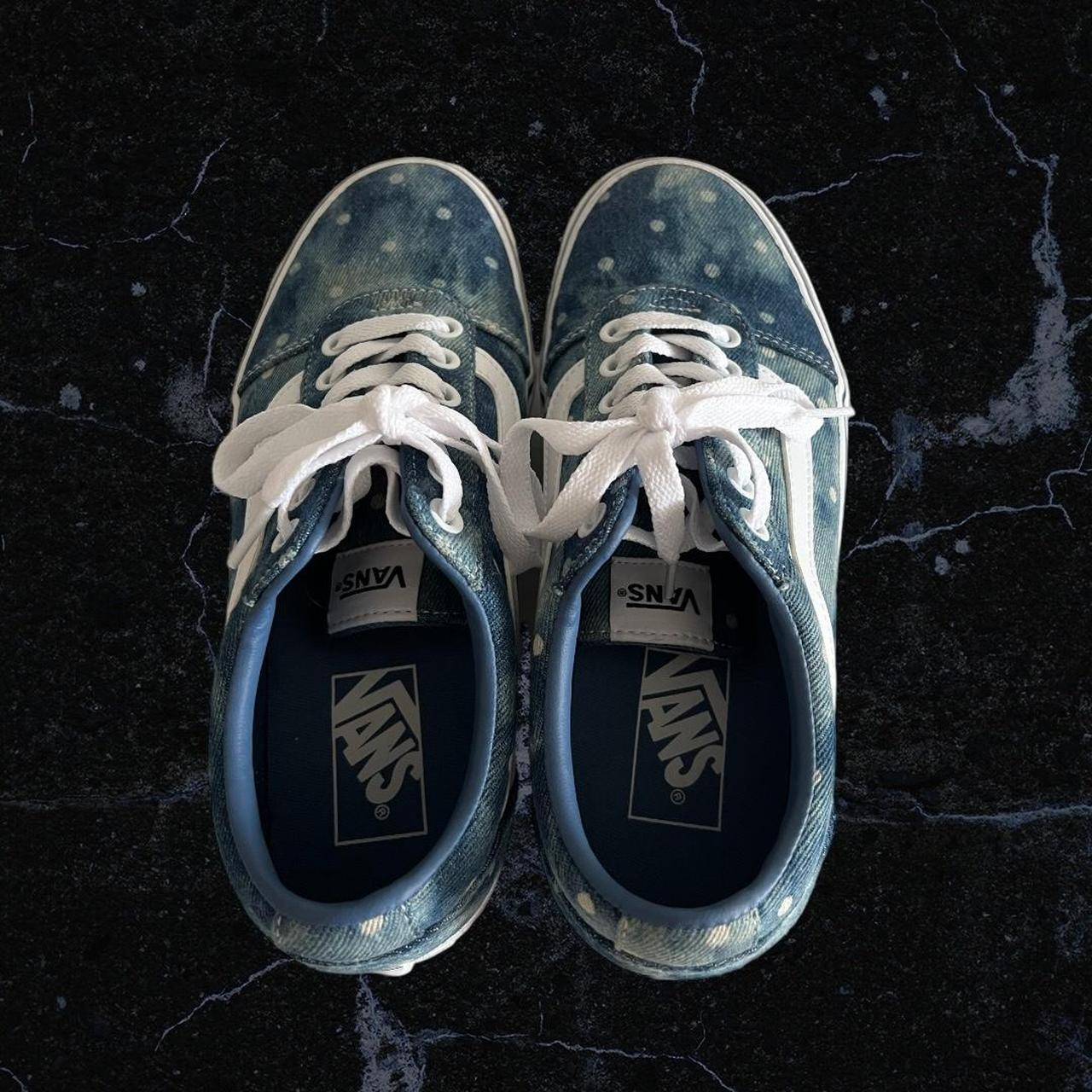 Vans Ward Platform Moonlight Blue ~ worn once ~... - Depop