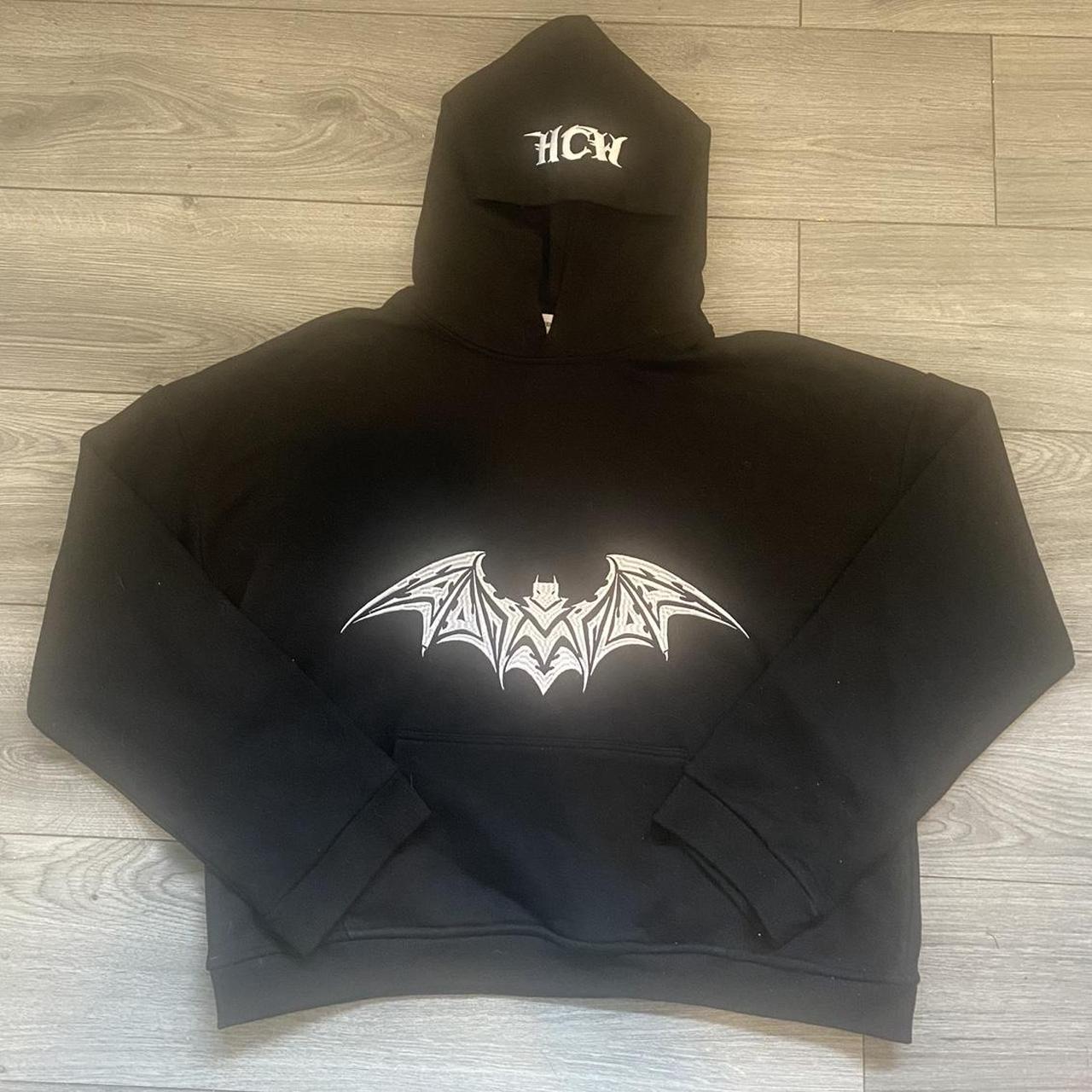 100% Authentic Heaven Can Wait Bat Hoodie Size:... - Depop