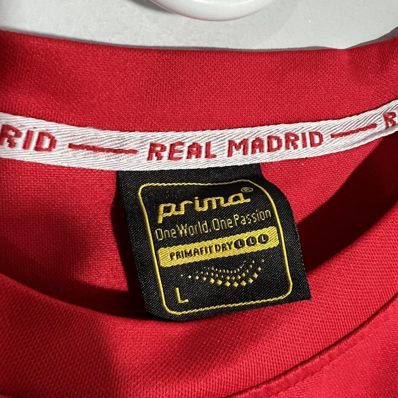 Prima Real Madrid Cristiano Ronaldo Bwin Red Soccer... - Depop