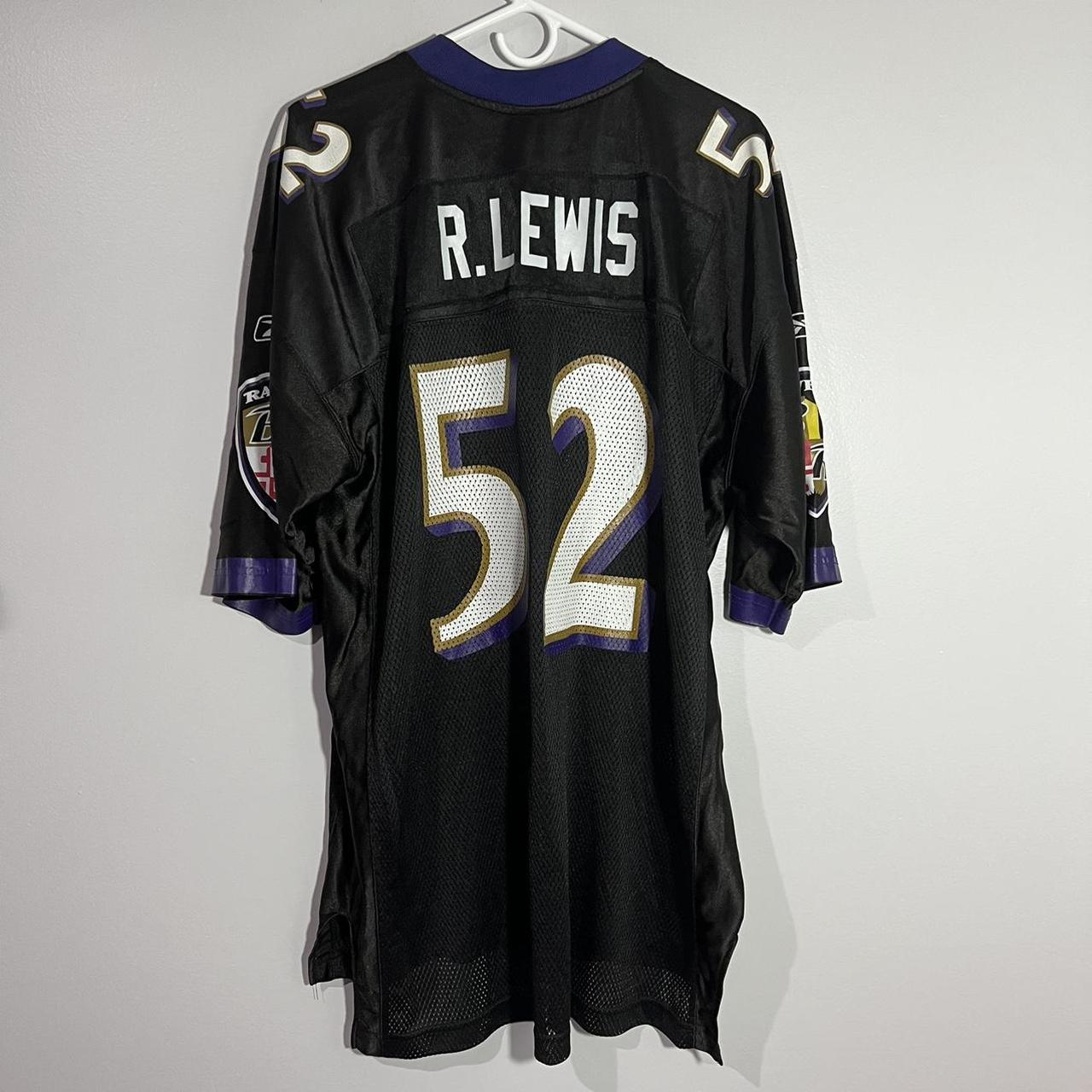 Reebok NFL Baltimore Ravens Ray Lewis Black Football... - Depop