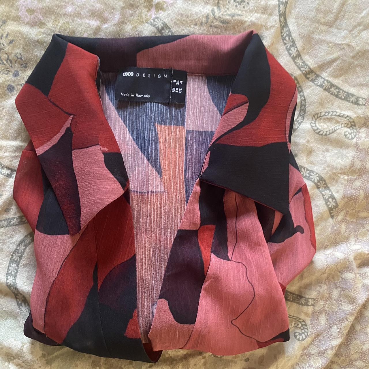Asos mesh abstract shirt | Size 8 Price includes... - Depop