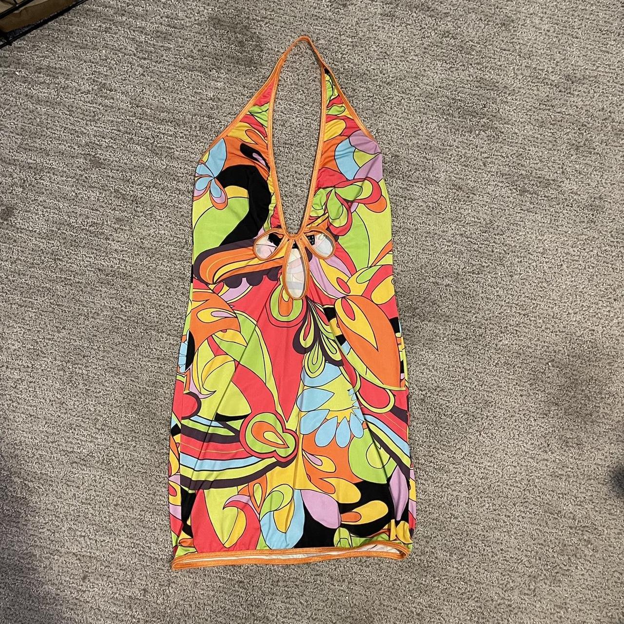 Jaded LDN multicolor mini dress size 4 - Depop