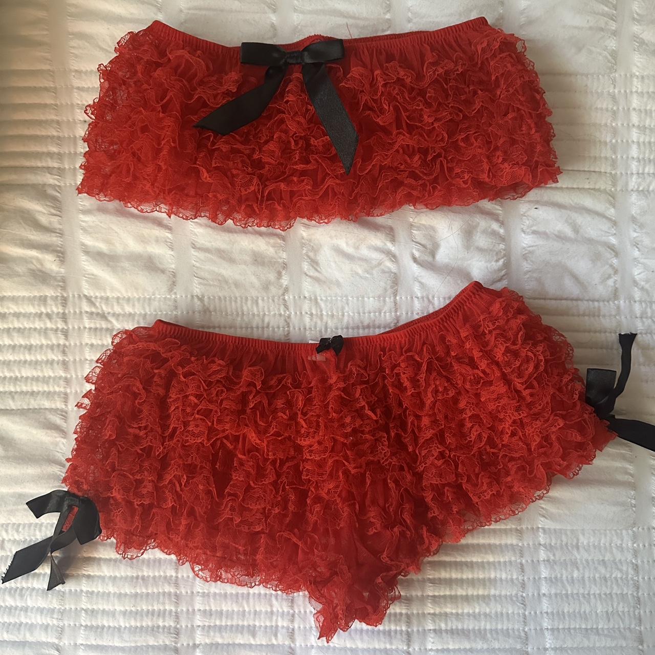 RED BLOOMERS SET Love it! Just don’t wear it... - Depop