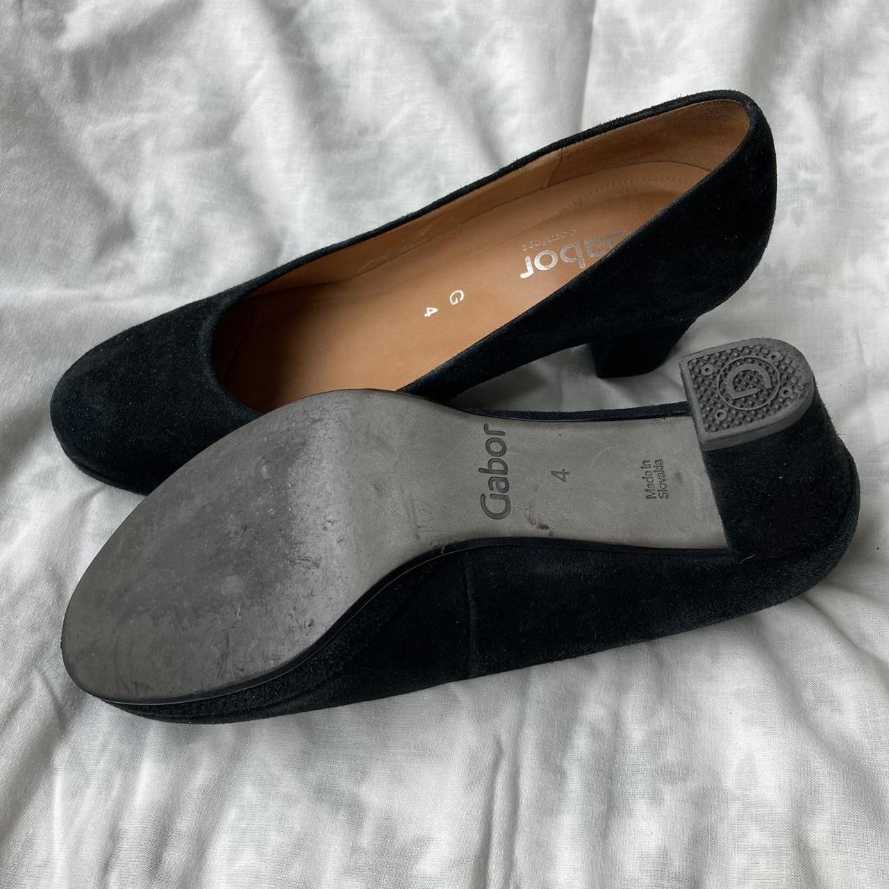 Black suede Gabor court shoes Free... - Depop