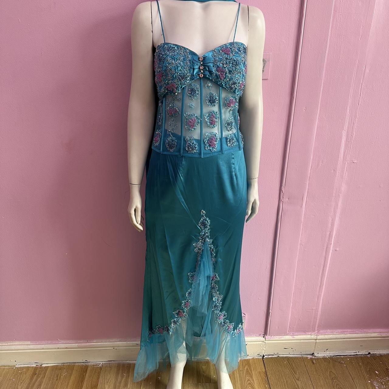 Bust - 28 inches Waist - 27-28 inches Length - 56... - Depop