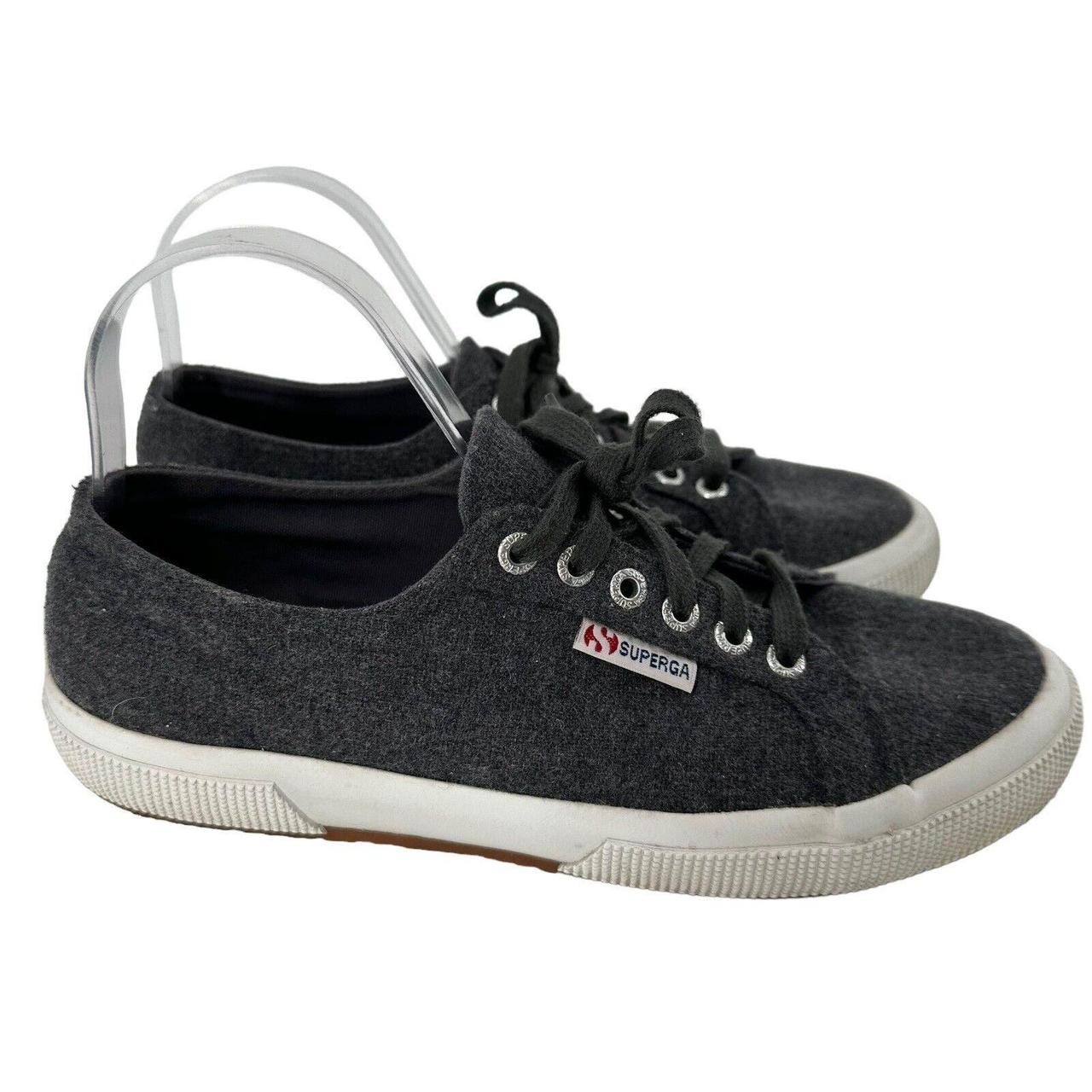 Superga Sneakers Gray Low Top Wool Blend Lace Up... - Depop