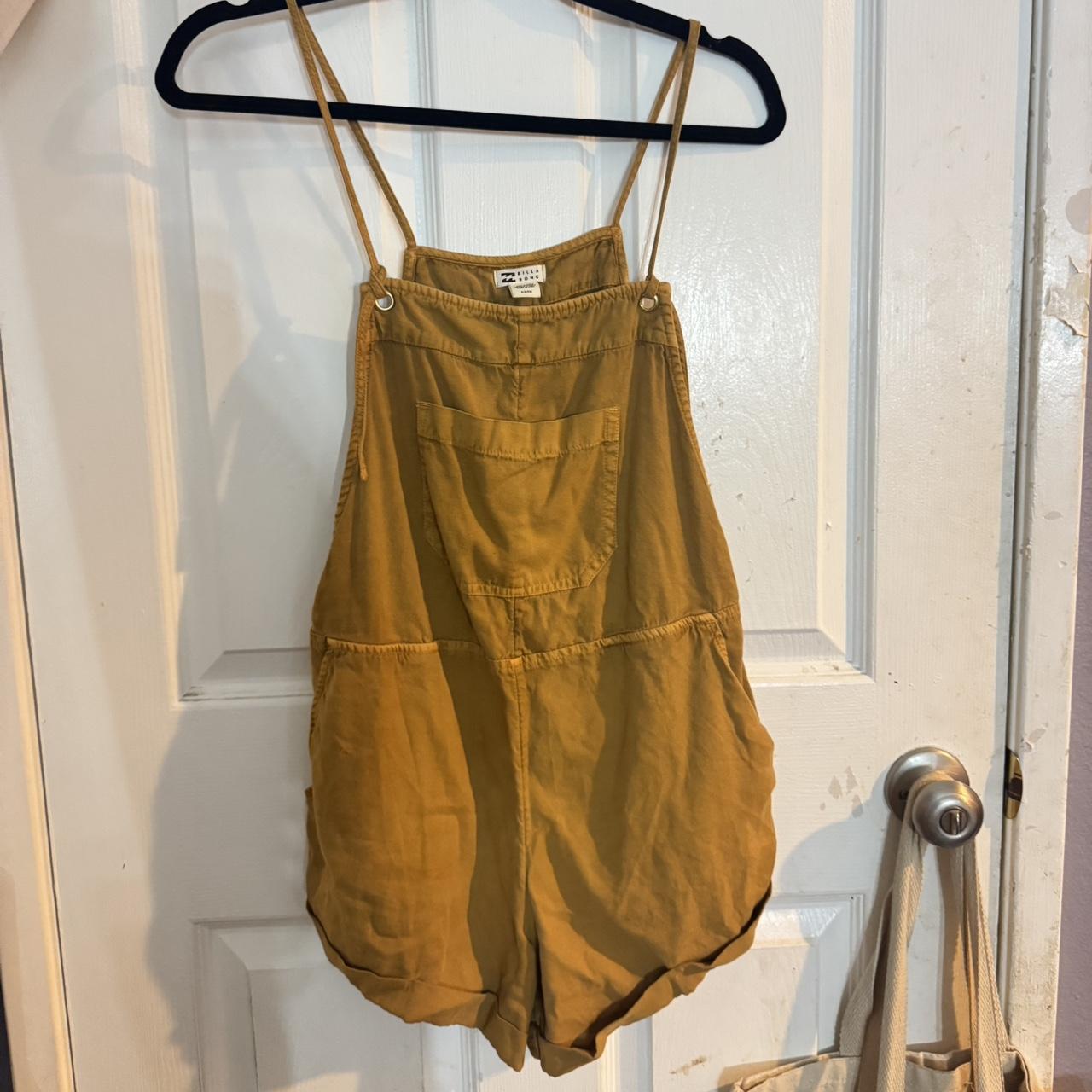 Billabong burnt yellow overalls new without tags! ... | Depop
