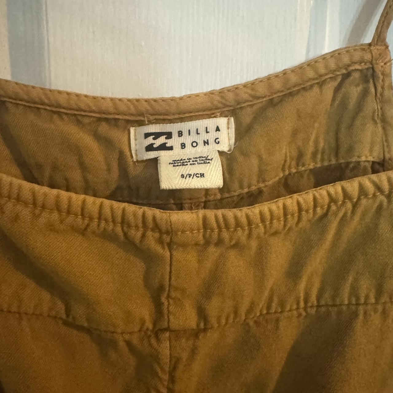 Billabong burnt yellow overalls new without tags! ... | Depop