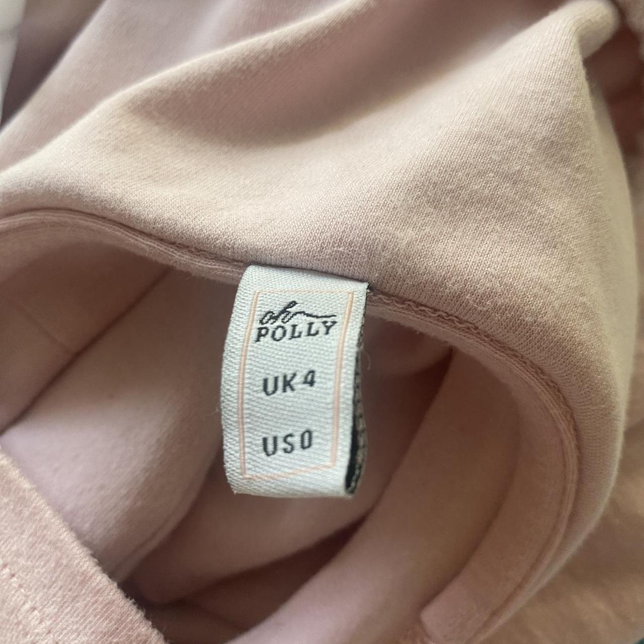 oh polly pink backless tie up long sleeved top, so... - Depop