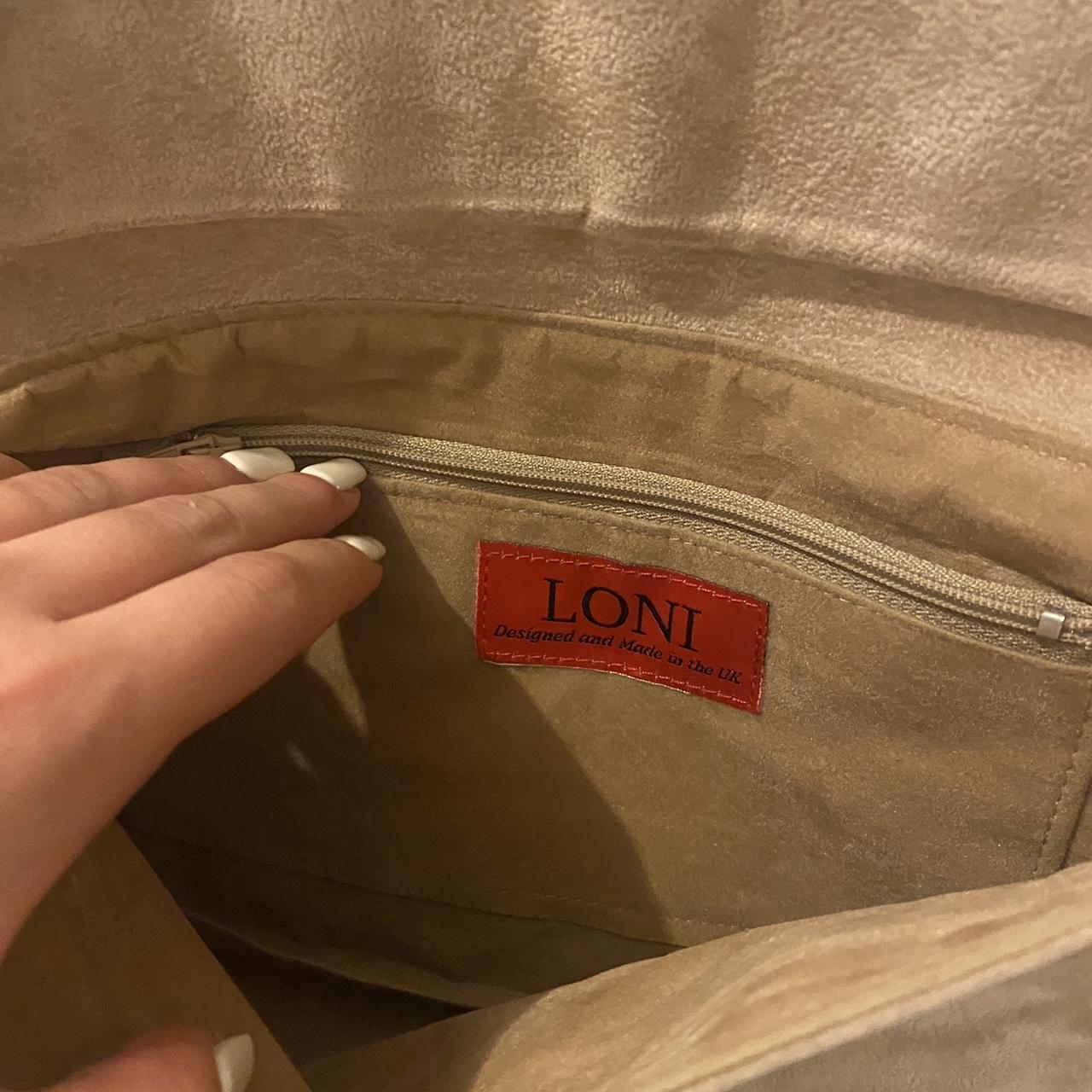 beige loni mini clutch handbag purse shoulder... - Depop