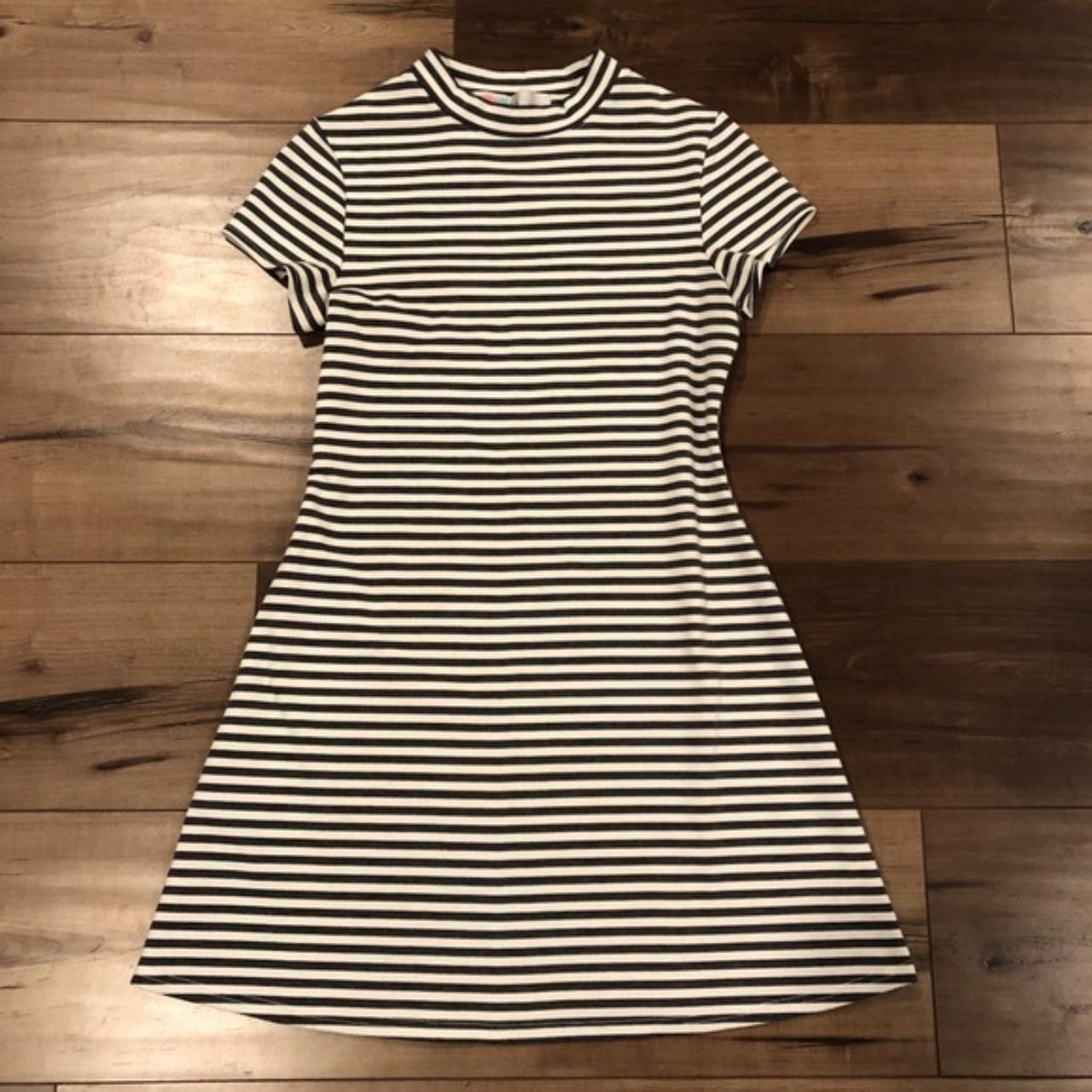 60s mod beatnik style black and dark grey striped... - Depop