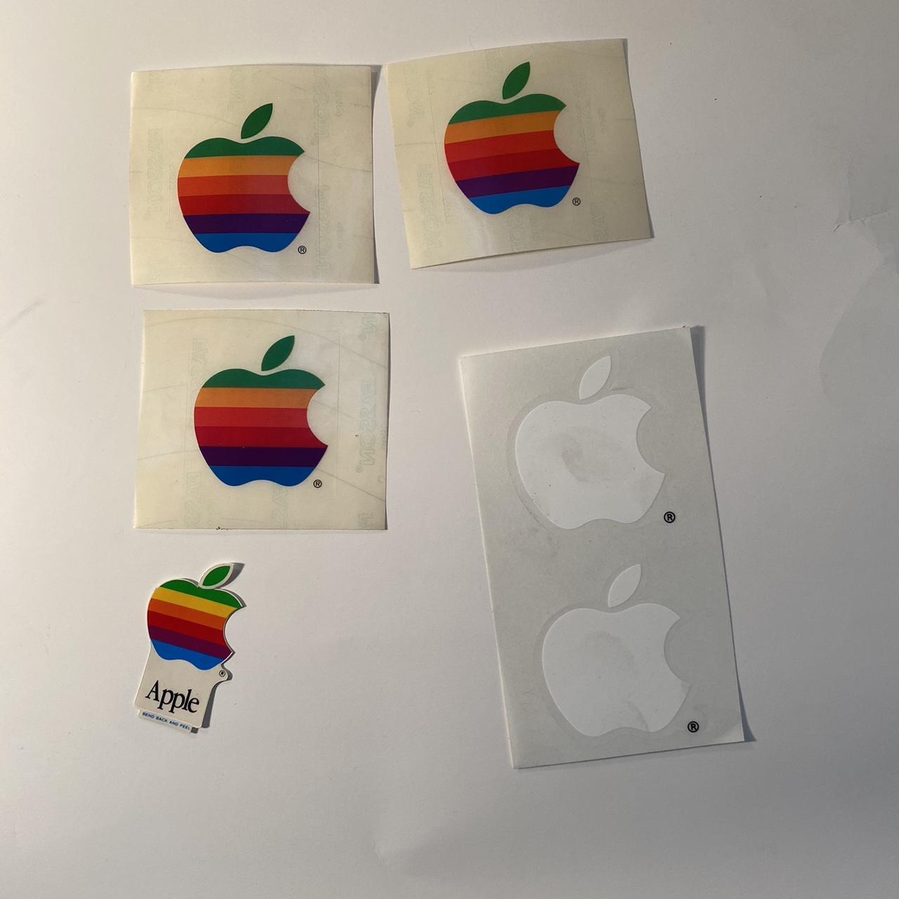 Vintage Apple Computer Logo Stickers. 6 pictured... - Depop