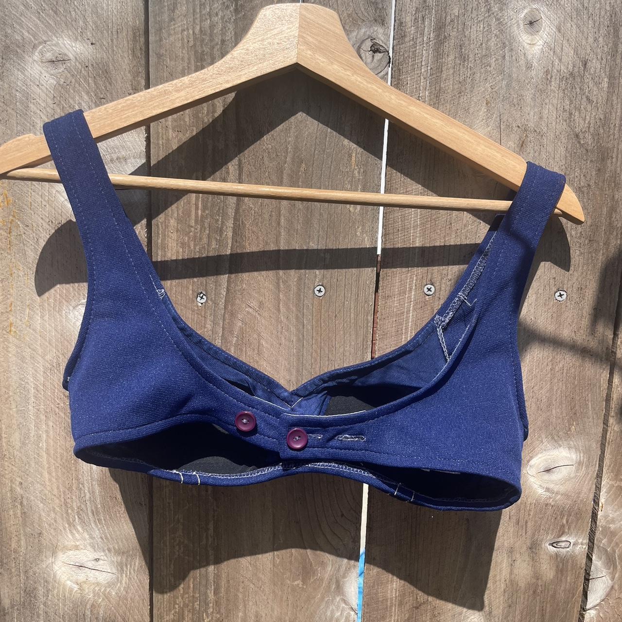 Blue swim top💙🐟☀️ 50s style swim top🤩 gorgeous and... - Depop