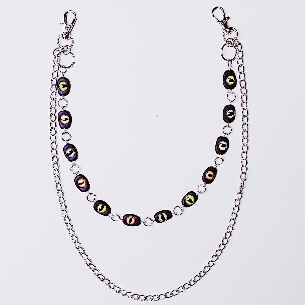 Eyeball Double Chain Wallet Clip Accessory Free... - Depop