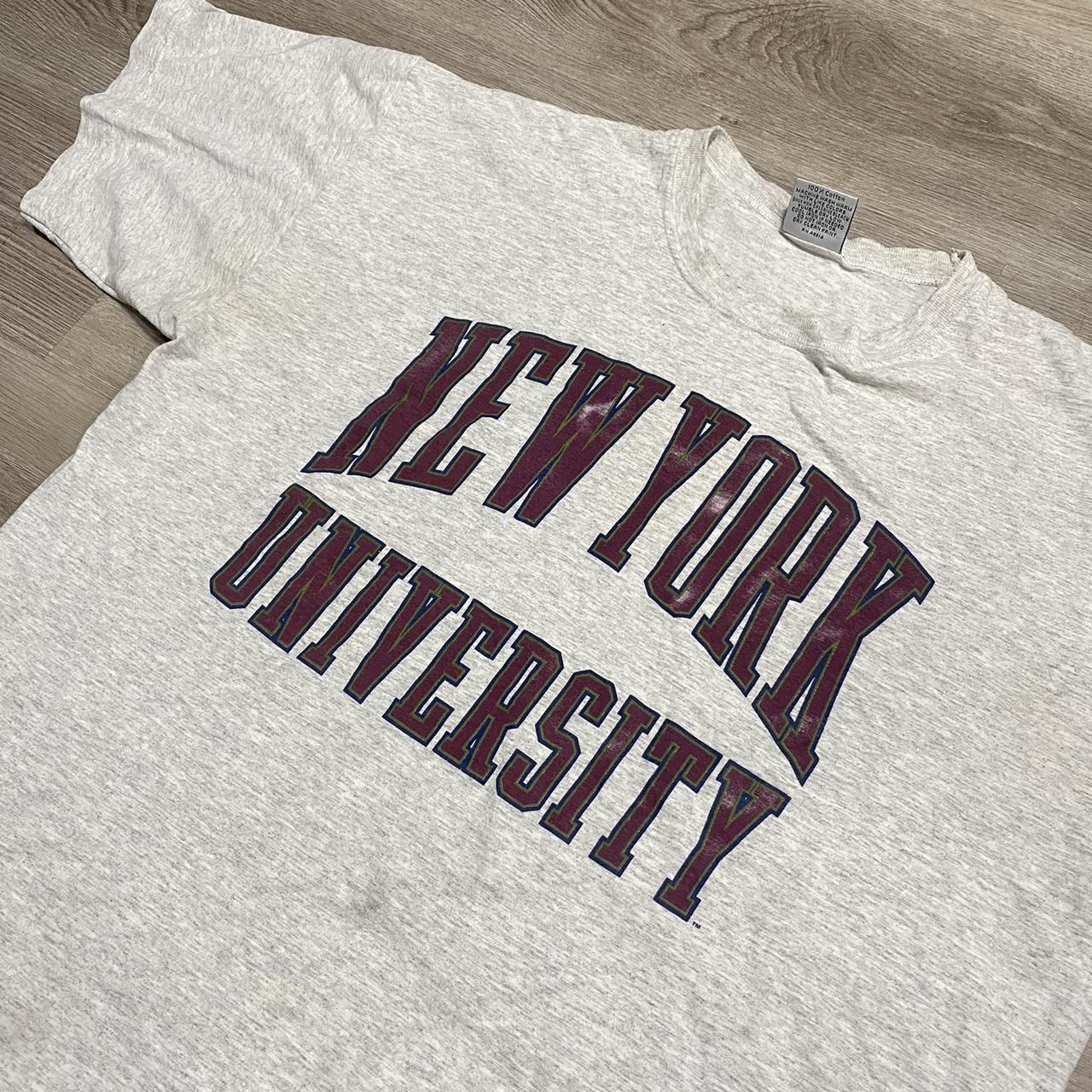 Vintage New York University NYU T Shirt Made by Gear... - Depop