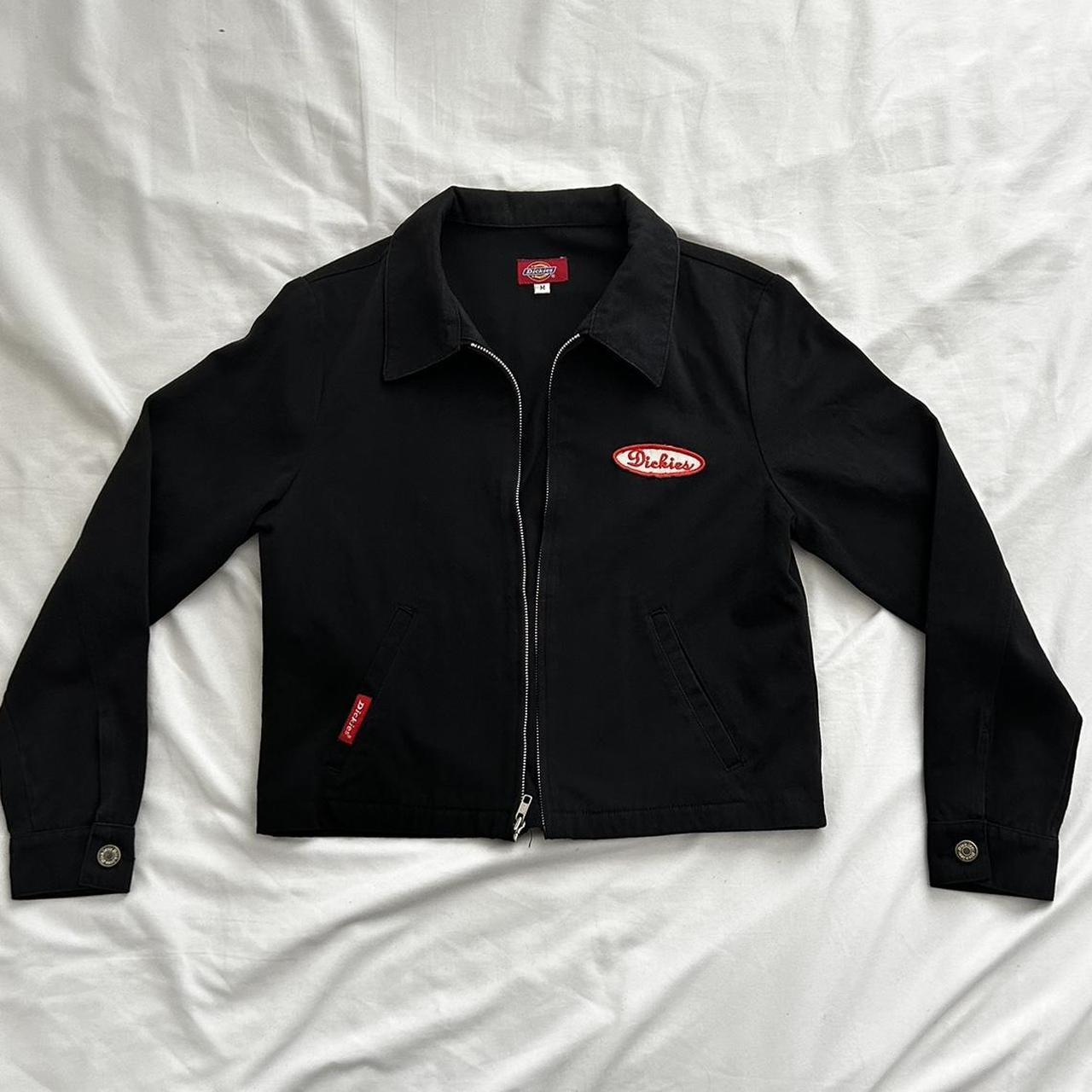 Dickies Women's Red and Black Jacket | Depop