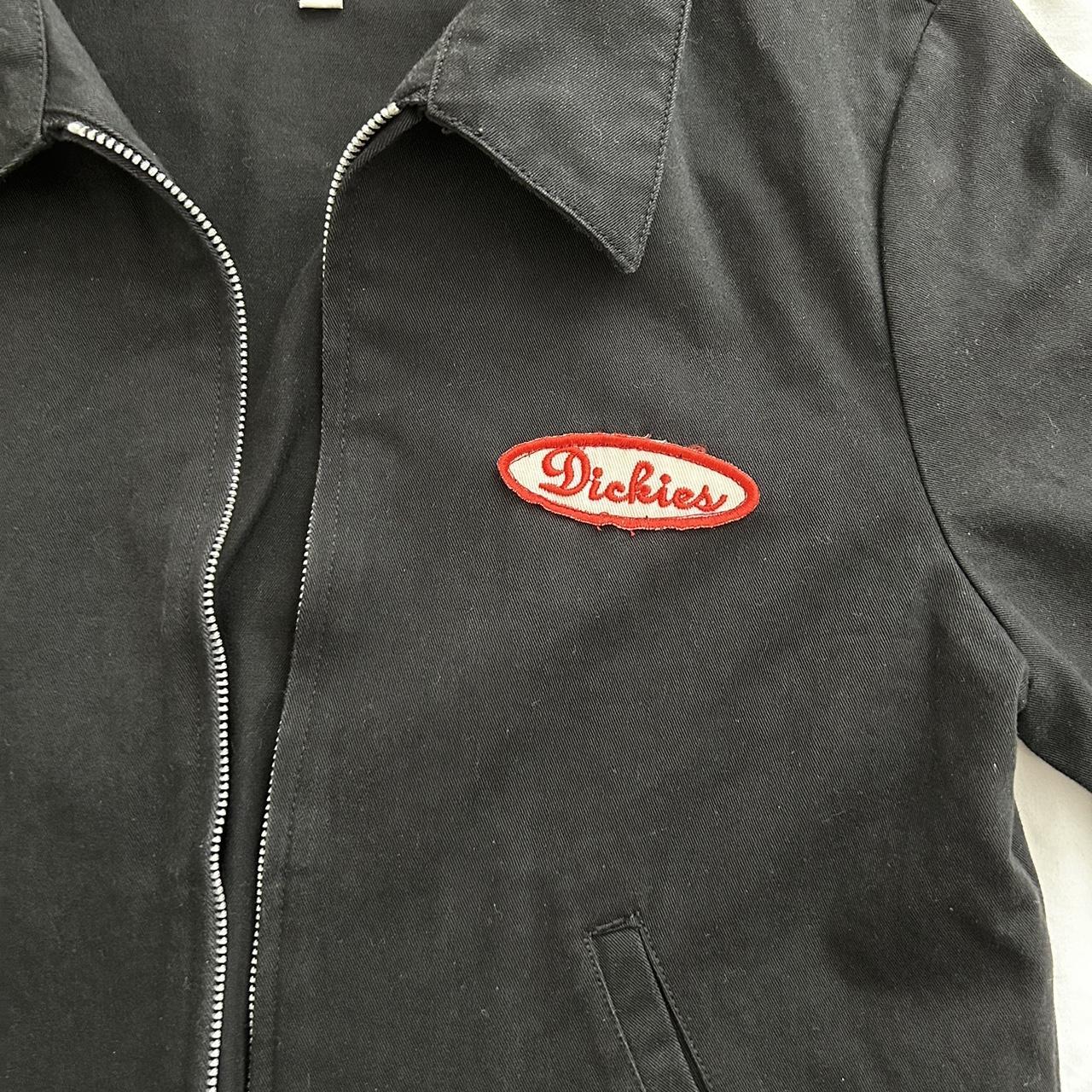 Dickies Women's Red and Black Jacket | Depop