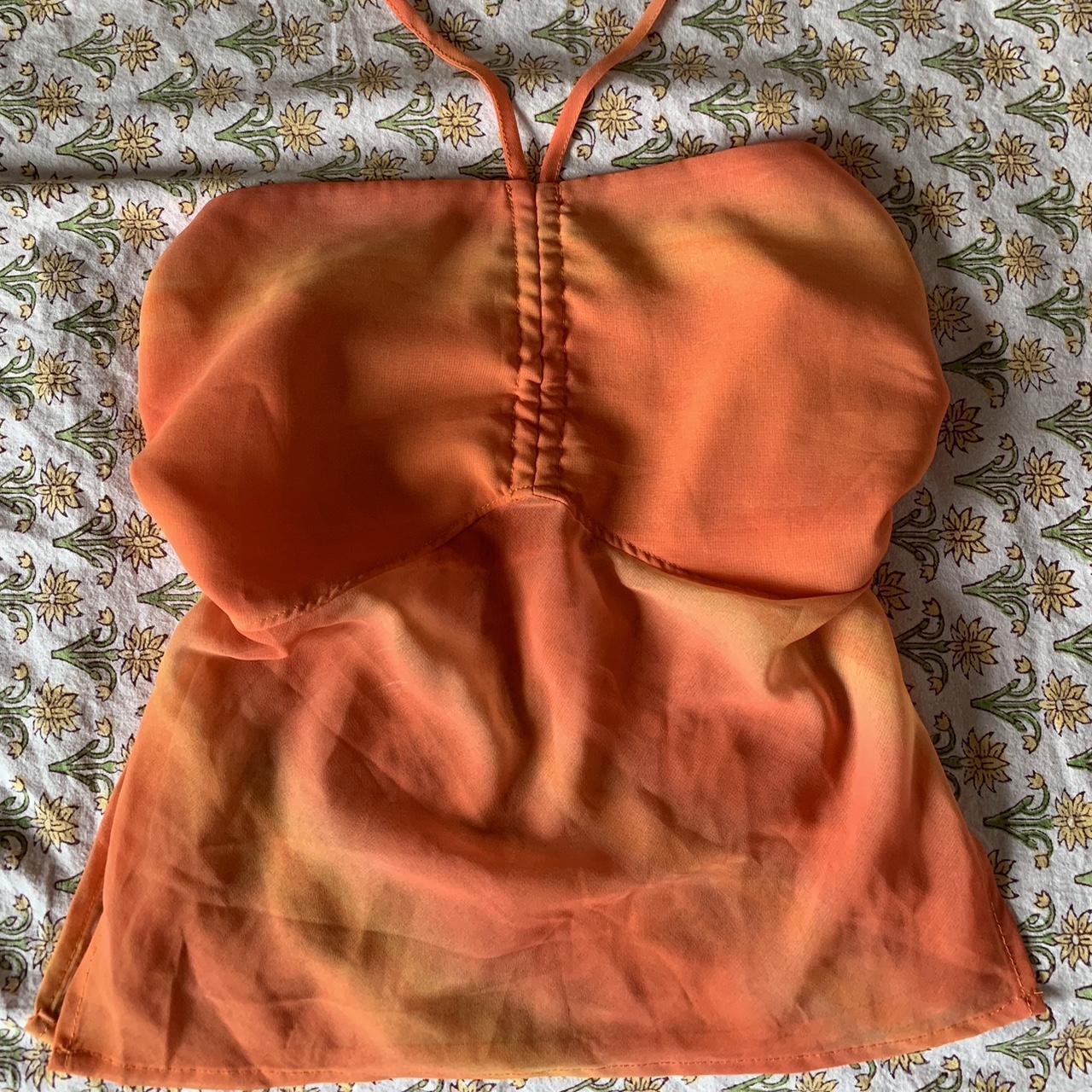 - Glassons orange halter neck top - never worn -... - Depop