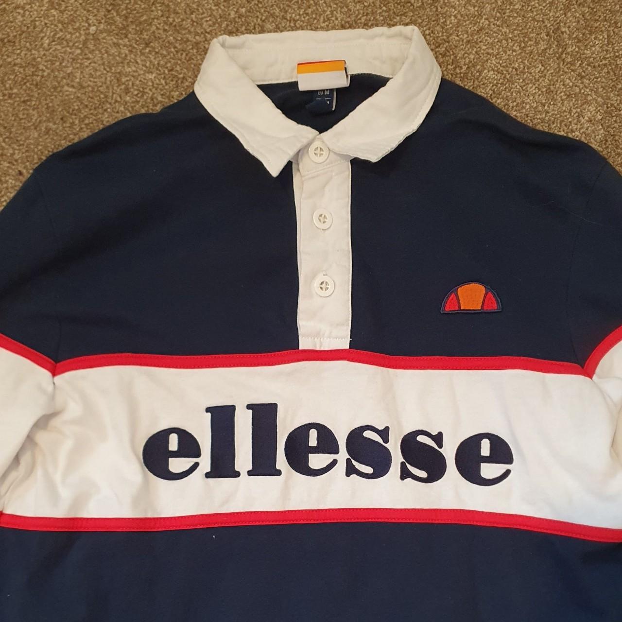 Long Sleeved Ellesse Polo Shirt, this is a great... - Depop