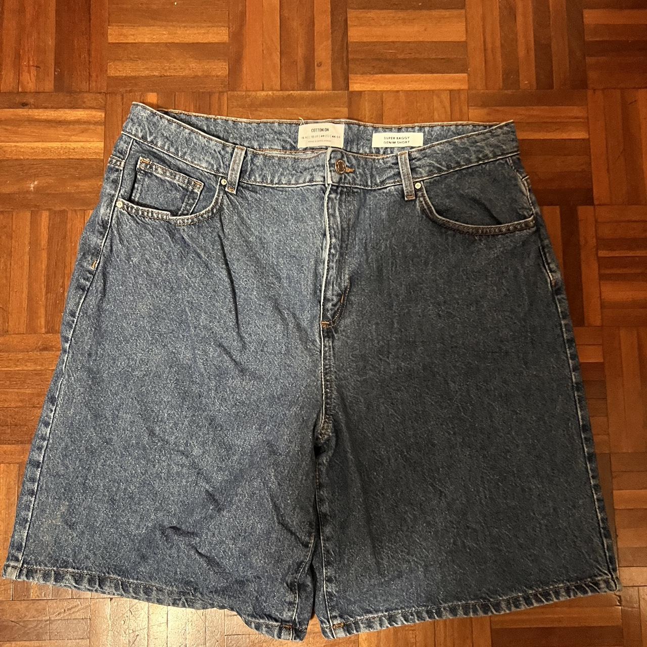 Super Baggy denim jorts . Ladies size 16 . #jorts... - Depop