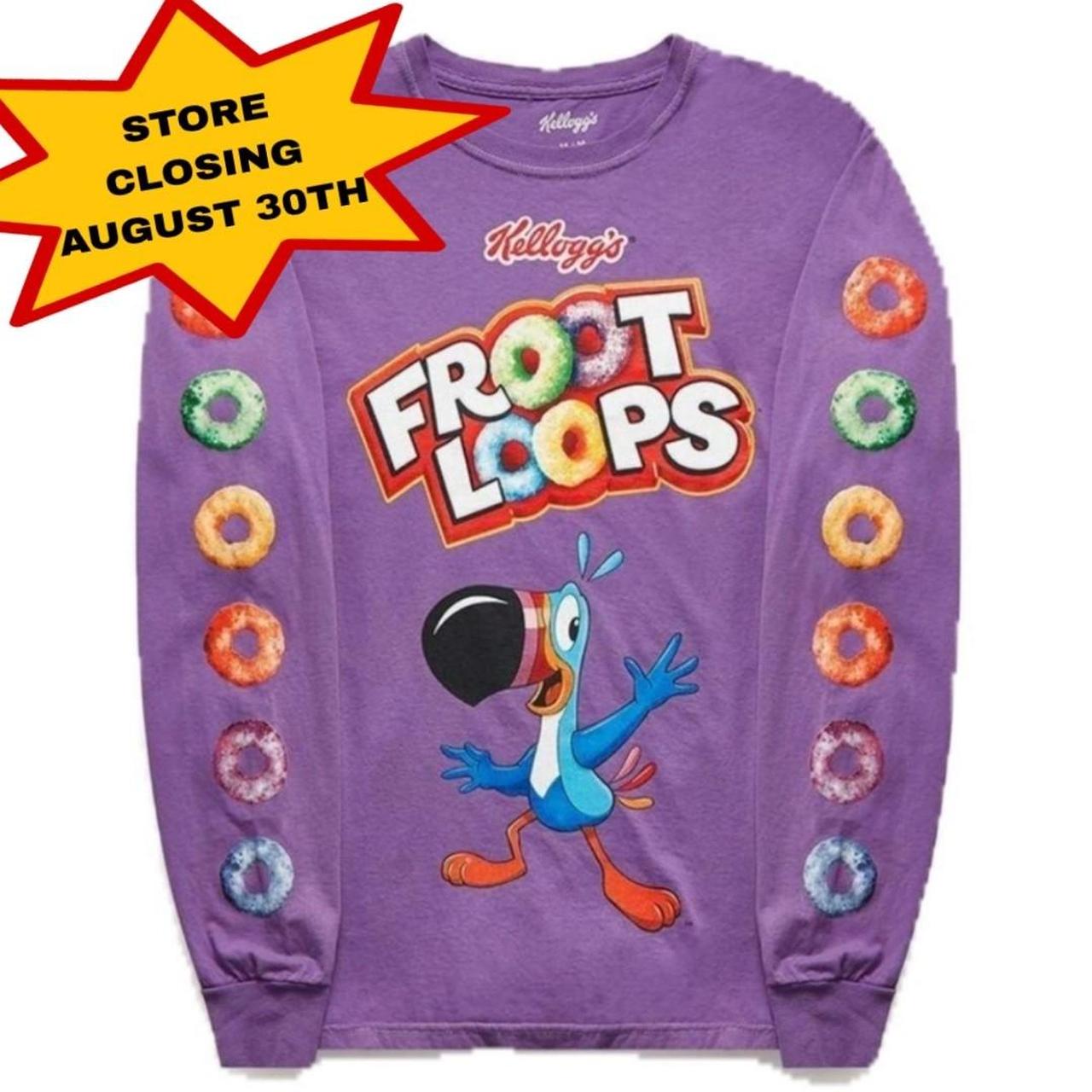 Purple long sleeves Kelloggs Froot Loops shirt with... - Depop