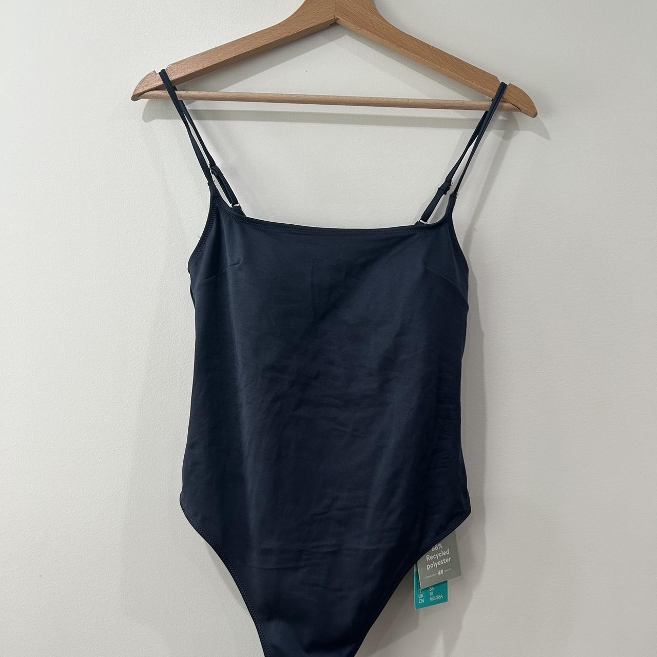Blue high-cut one piece swim suit Brand new from... - Depop