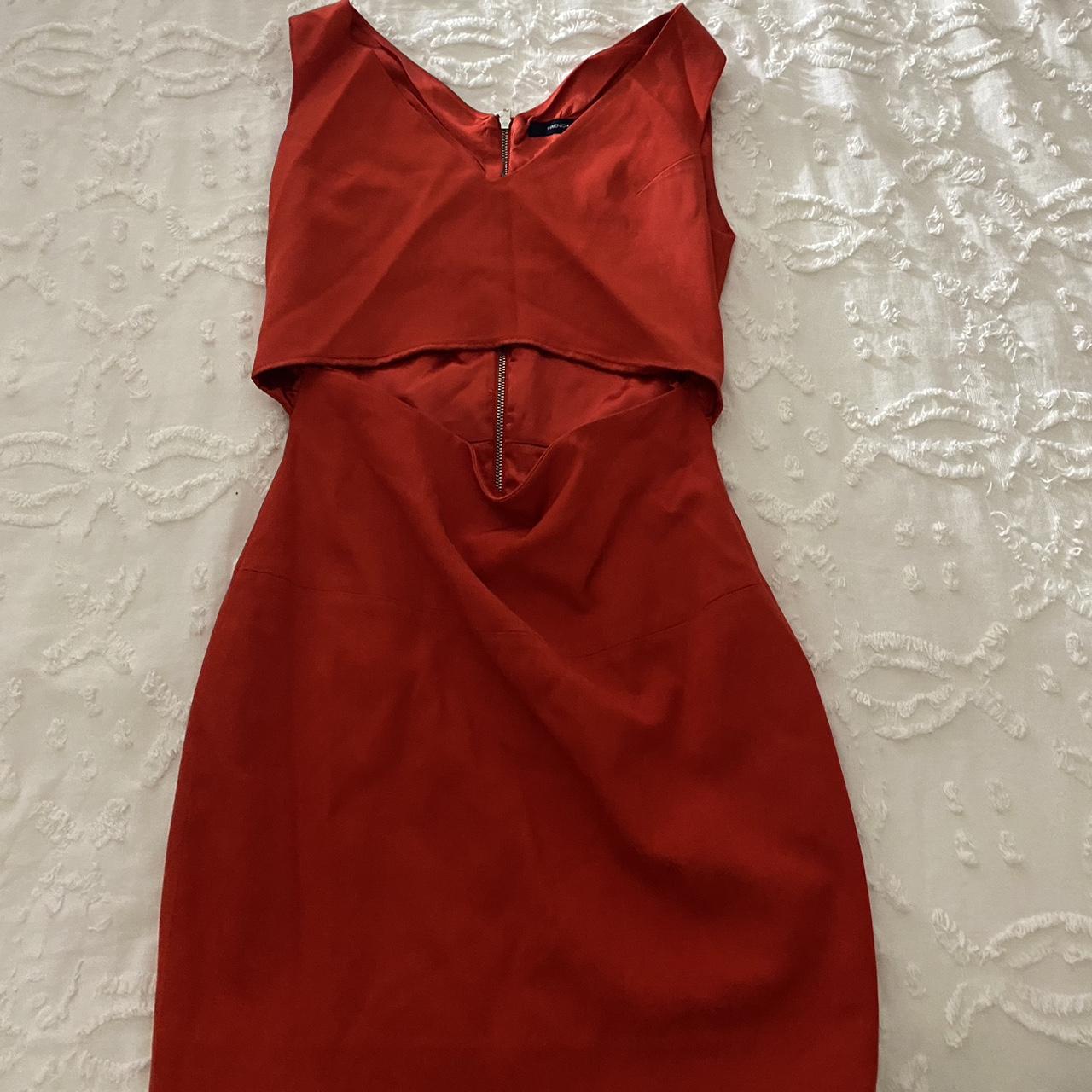 Red alabama gameday dress cut out in middle Formal - Depop