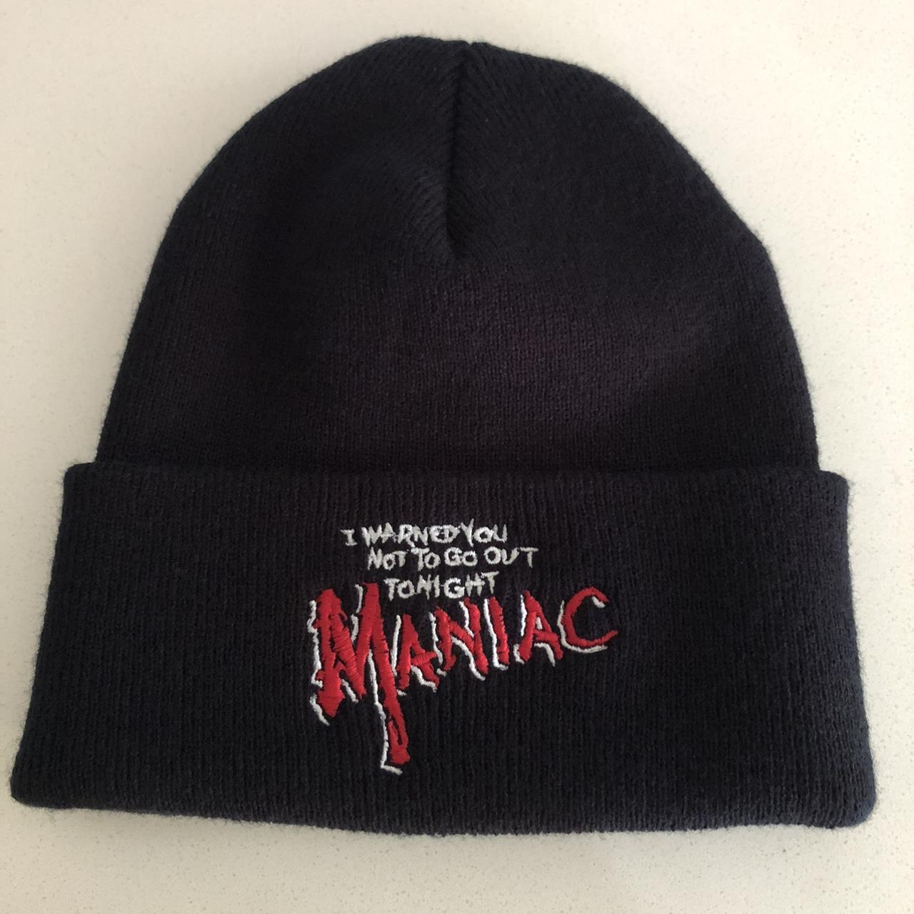 Graveyard Goods - Maniac horror movie beanie.... - Depop