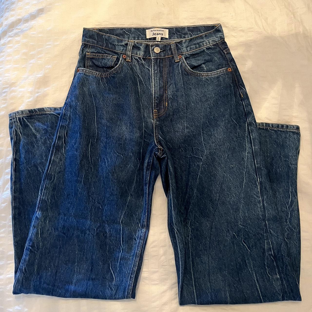 Val 90s Mid Rise Wide Leg Reformation Jeans, only... - Depop