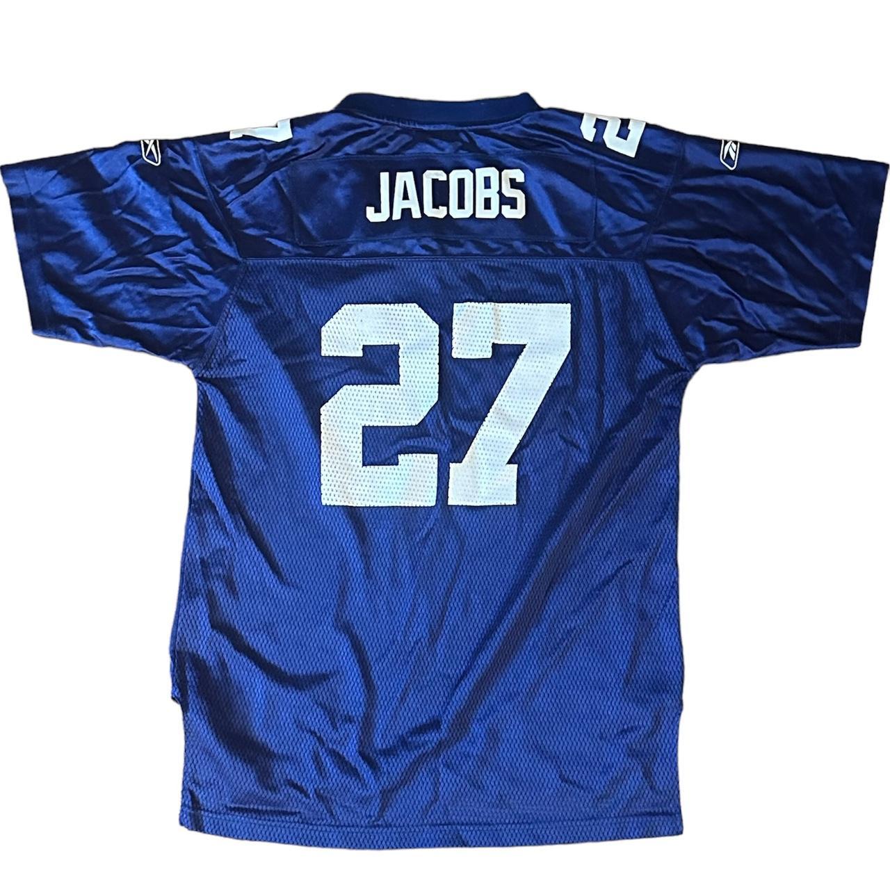 Vintage Mesh Brandon Jacobs Giants Jersey Youth XL... - Depop