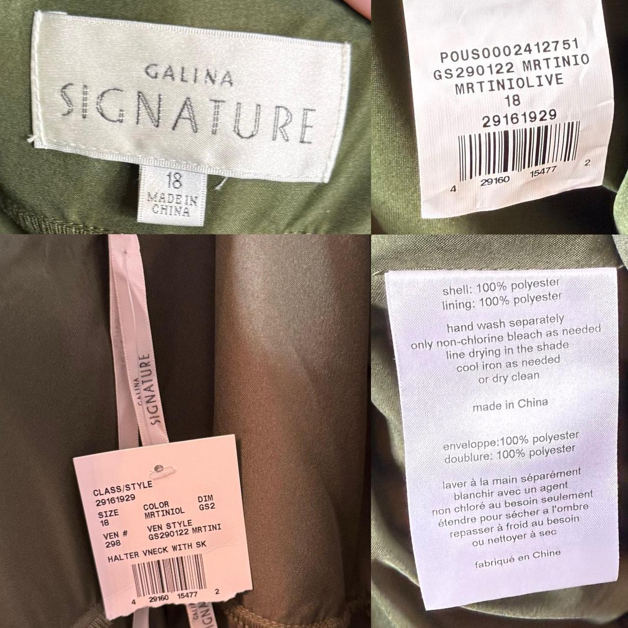 Olive Green Satin Halter Maxi Dress Gown Galina... | Depop