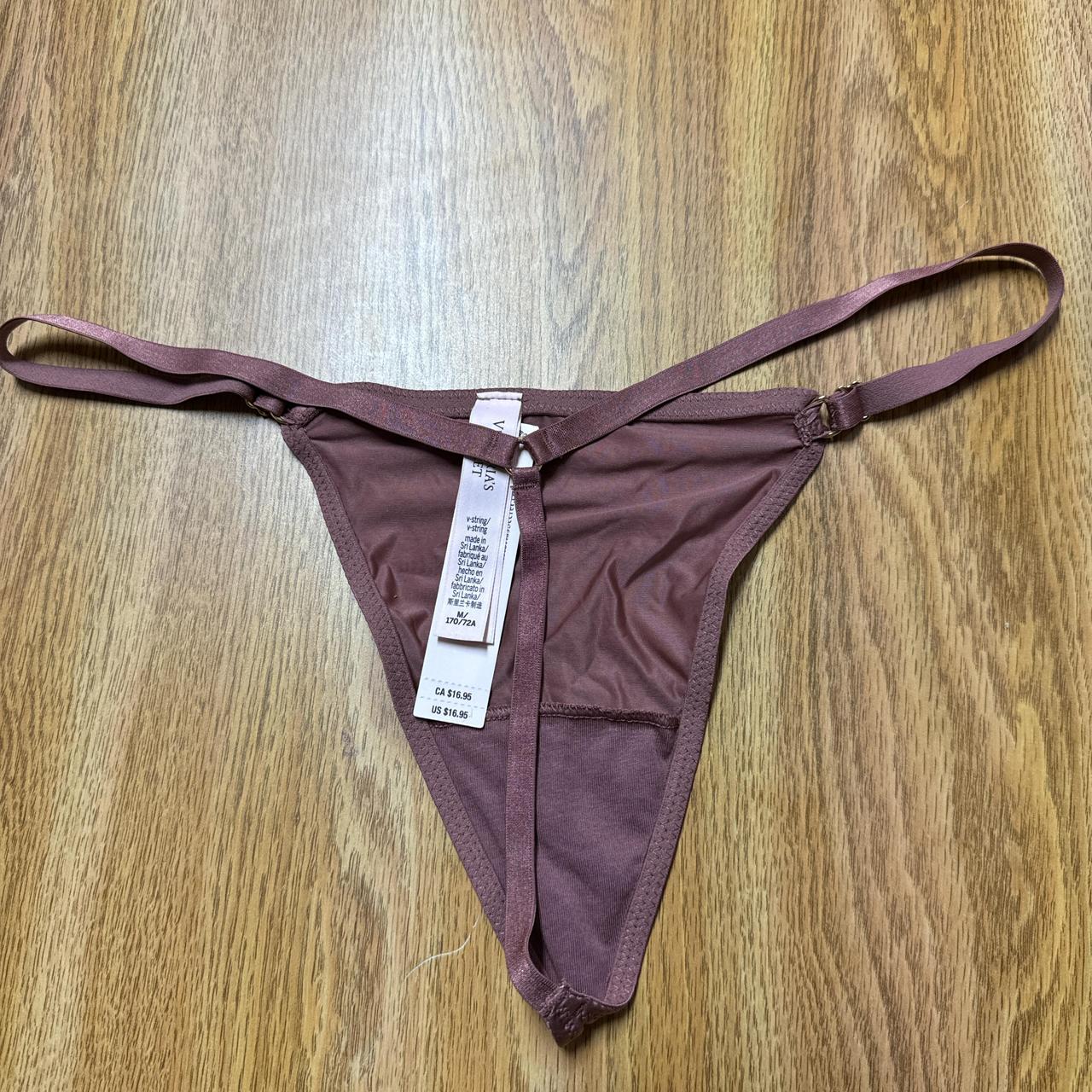 victoria’s secret purple-ish metallic g-string Do... - Depop