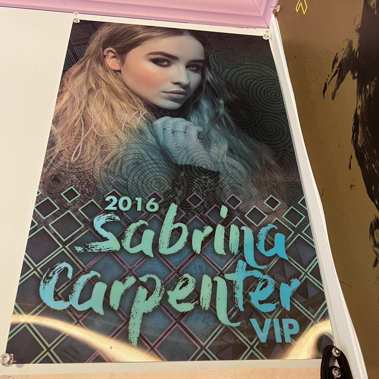 Sabrina Carpenter 2016 VIP Autographed Poster First... - Depop