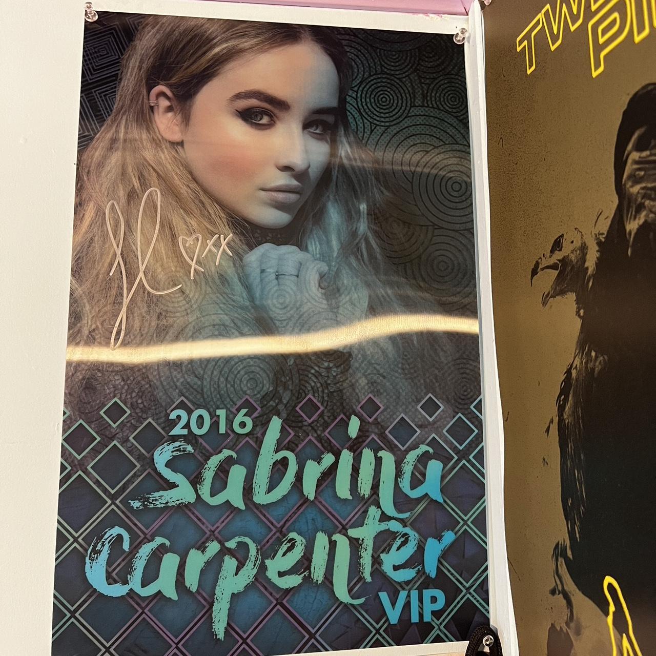 Sabrina Carpenter 2016 VIP Autographed Poster First... - Depop