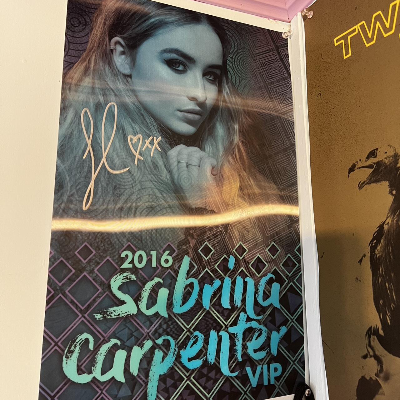 Sabrina Carpenter 2016 VIP Autographed Poster First... - Depop