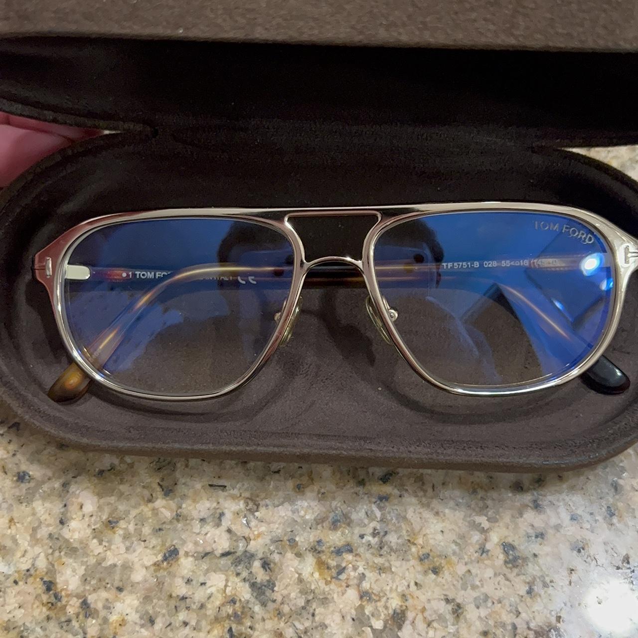 Tom Ford Blue Block Navigator Opticals. Only worn 3... - Depop