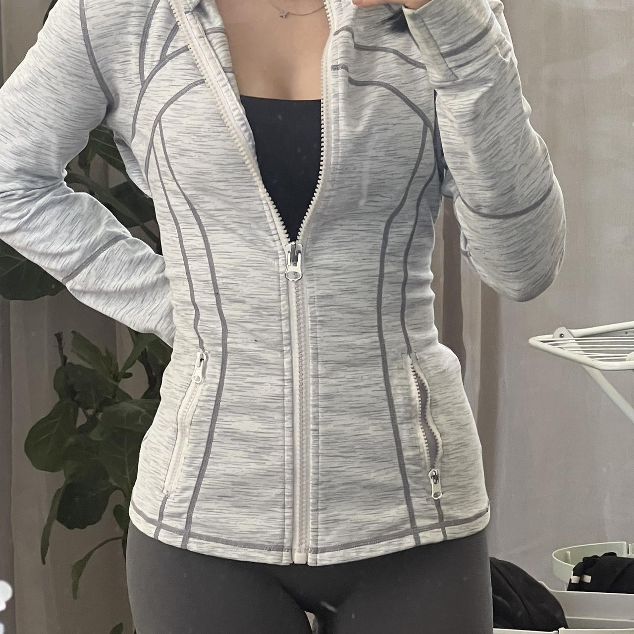 grey lululemon define jacket size: lululemon size... - Depop
