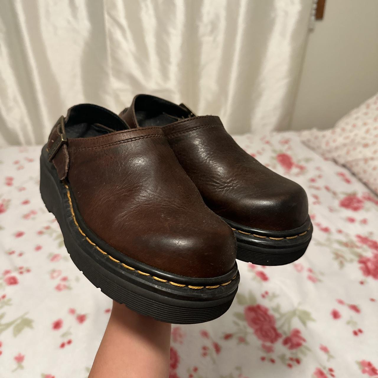 vintage Doc Martens slip on clogs used// light wear... - Depop