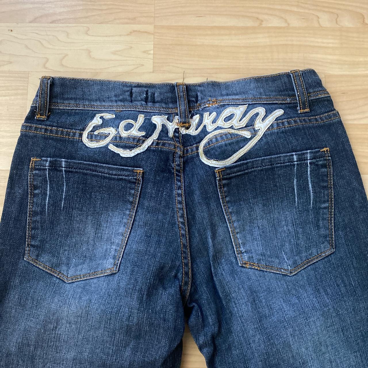 Ed Hardy Rhinestone Jeans • Love Kills Slowly •... | Depop