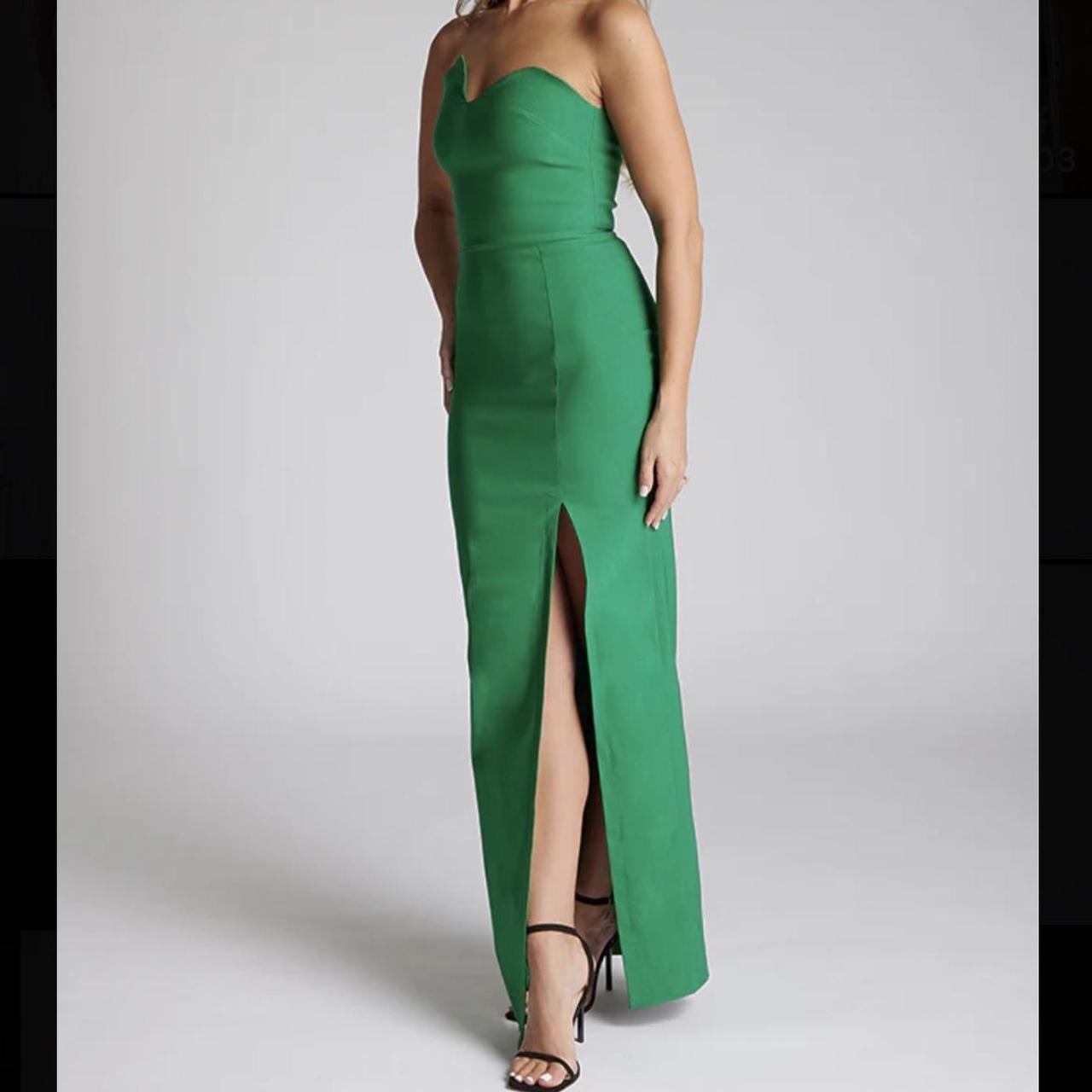 Green Vesper dress 💚 Only ever worn once for a... - Depop