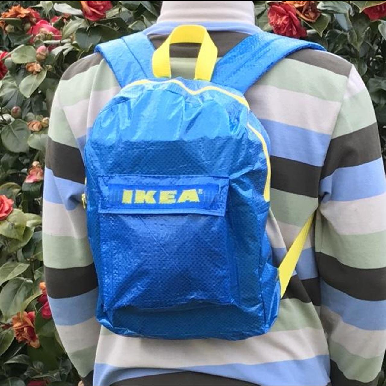 IKEA Backpack #backpack #bag #ikea #handmade #rework - Depop