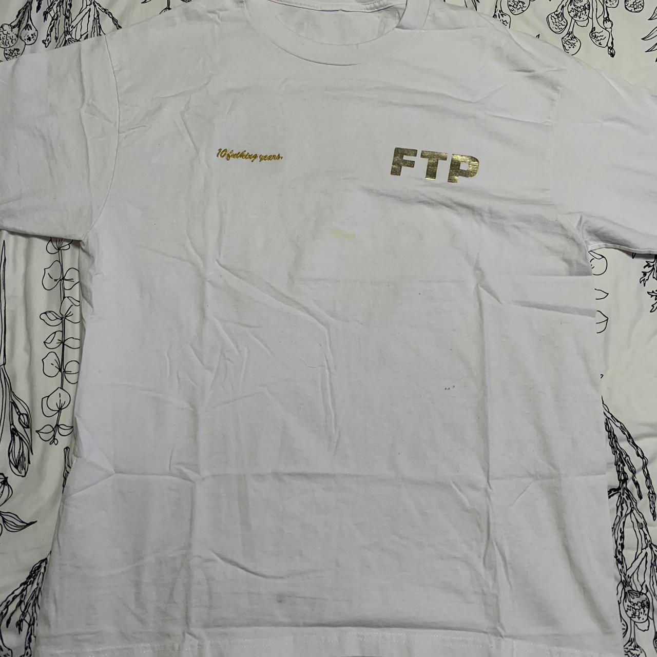 FTP 10 Year Logo Tee White FTP White T-Shirt with... - Depop